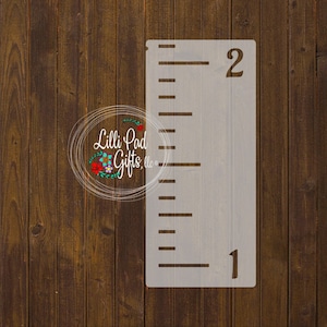 Growth Chart Stencils 1ft.-8ft.- EASY to LINE UP - Re-usable Stencil ...