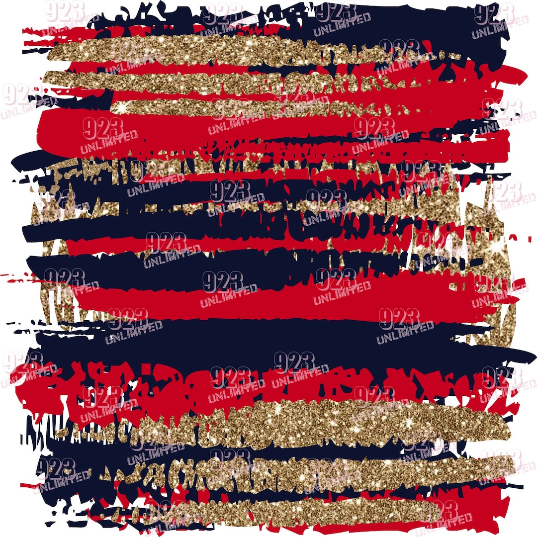 057-brushes- Red-navy-gold -digital Papers, Instant Download, Digital ...