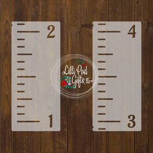 Growth Chart Stencils 1ft.-8ft.- EASY to LINE UP - Re-usable Stencil ...