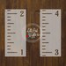 Growth Chart Stencils 1ft.8ft. EASY to LINE UP Re-usable Stencil ...