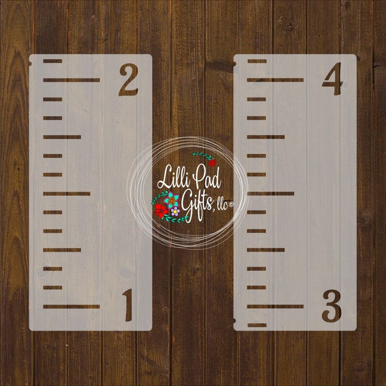 Growth Chart Stencils 1ft.8ft. EASY to LINE UP Re-usable - Etsy UK