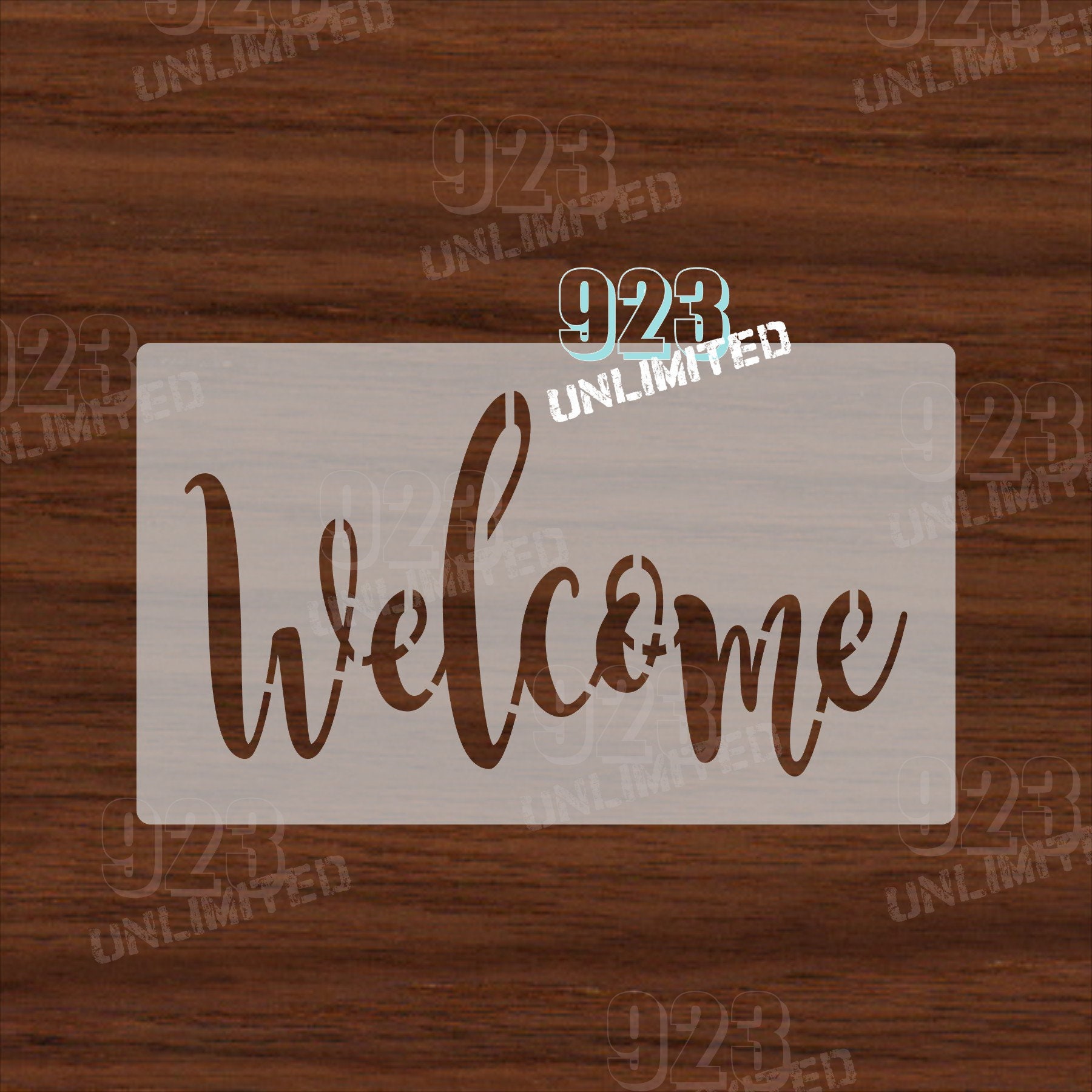 Welcome 7.5x4 Re-usable Stencil Welcome Stencil Welcome - Etsy
