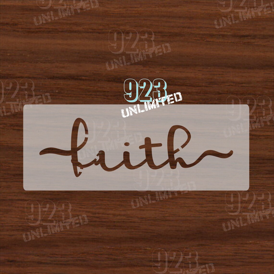 Faith Script 9x2.75 Re-usable Stencil Faith Reusable - Etsy