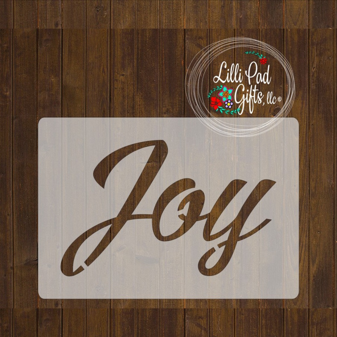 Joy-script 4.75x3 Re-usable Stencil DIY Stencil Joy Diy - Etsy