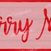 Merry Mail 14x4 Funky Font Re-usable Stencil, Merry, Mail, Custom ...