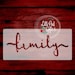 Family Script 9x3.5 Re-usable Stencil Family Stencil - Etsy