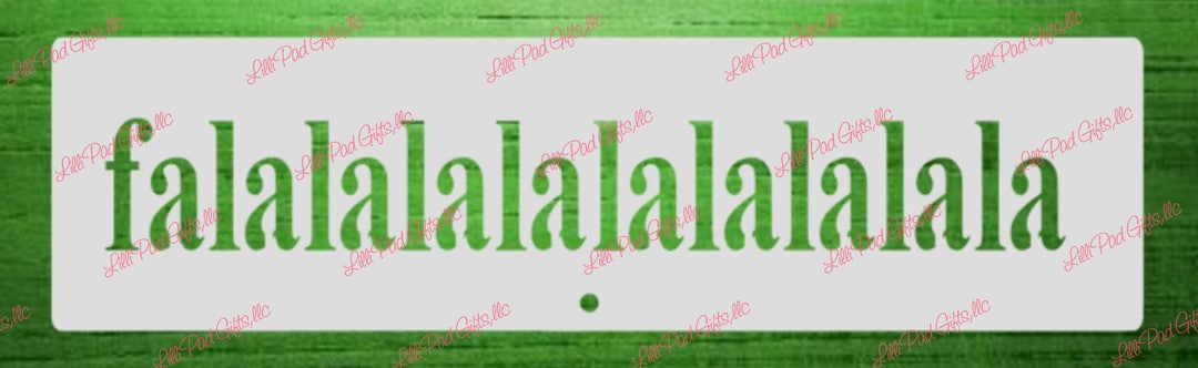 Falalalalalalalalala Size 18x2.5 Re-usable Stencil - Etsy