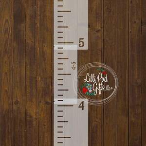 Growth Chart Stencils 1ft.-8ft.- EASY to LINE UP - Re-usable Stencil ...