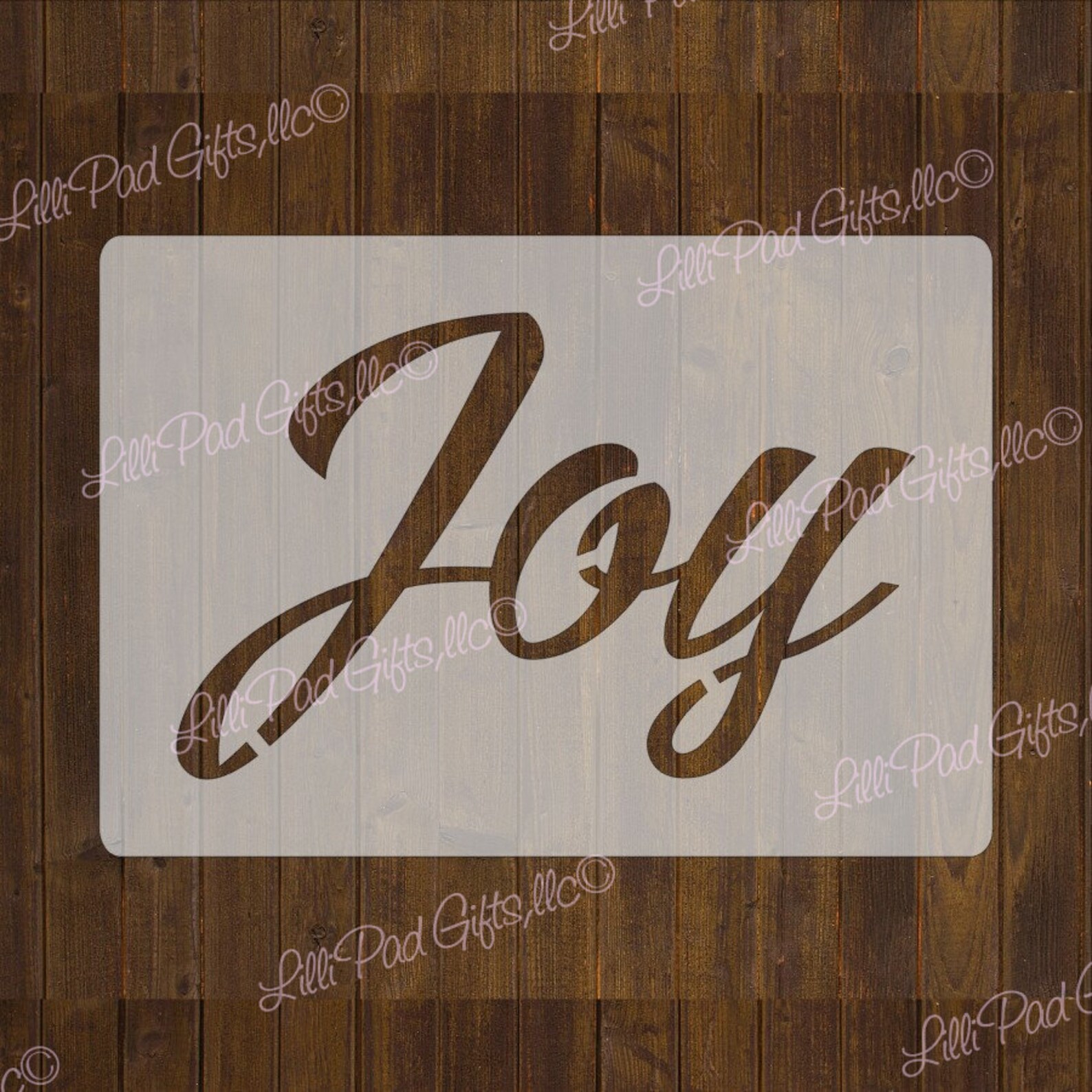 Joy-script 4.75x3 Re-usable Stencil DIY Stencil Joy Diy - Etsy