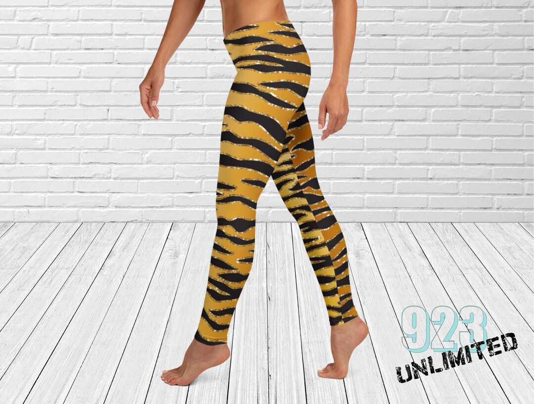 Tiger Queen Long Leggings Tiger Leggings Animal Print Leggings Tiger ...