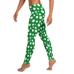 Lucky Me St. Patricks Day Womens Long Leggings, Yoga Leggings, Patty ...
