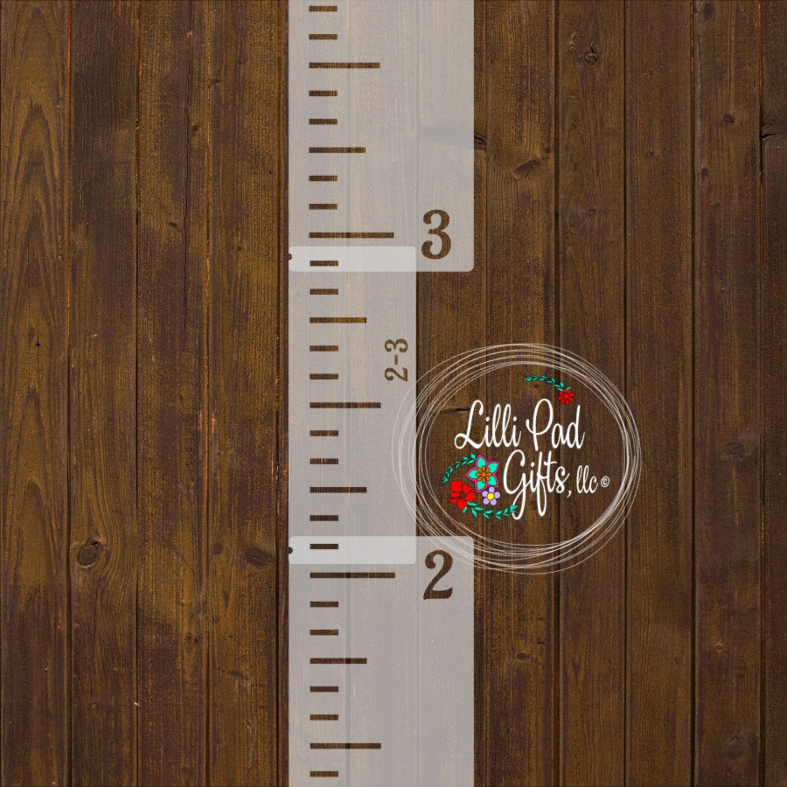 Growth Chart Stencils 1ft.8ft. EASY to LINE UP Re-usable - Etsy UK