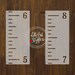 Growth Chart Stencils 1ft.8ft. EASY to LINE UP Re-usable Stencil ...