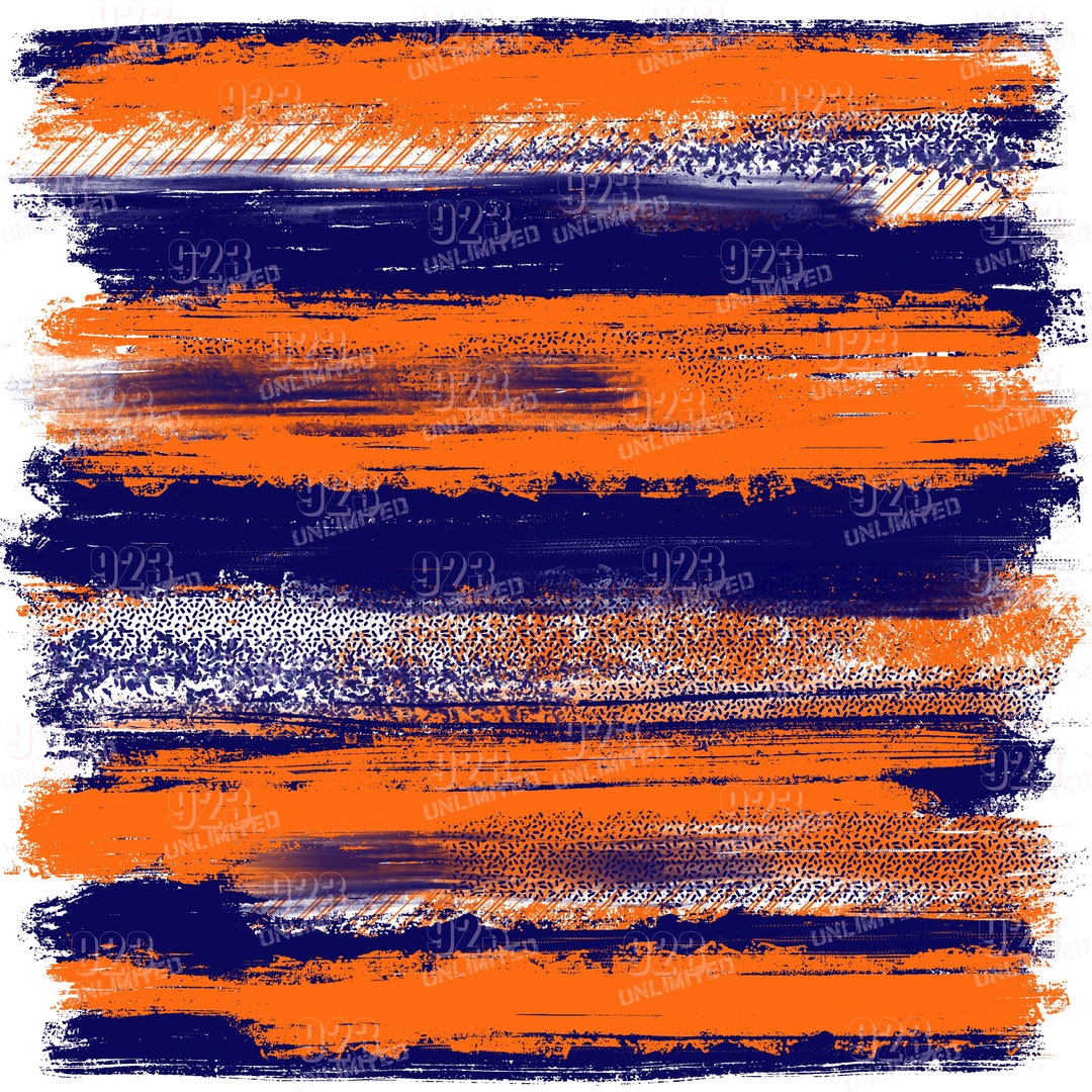 212 - Brushes - Orange & Blue Mix, Digital Papers, Instant Download ...