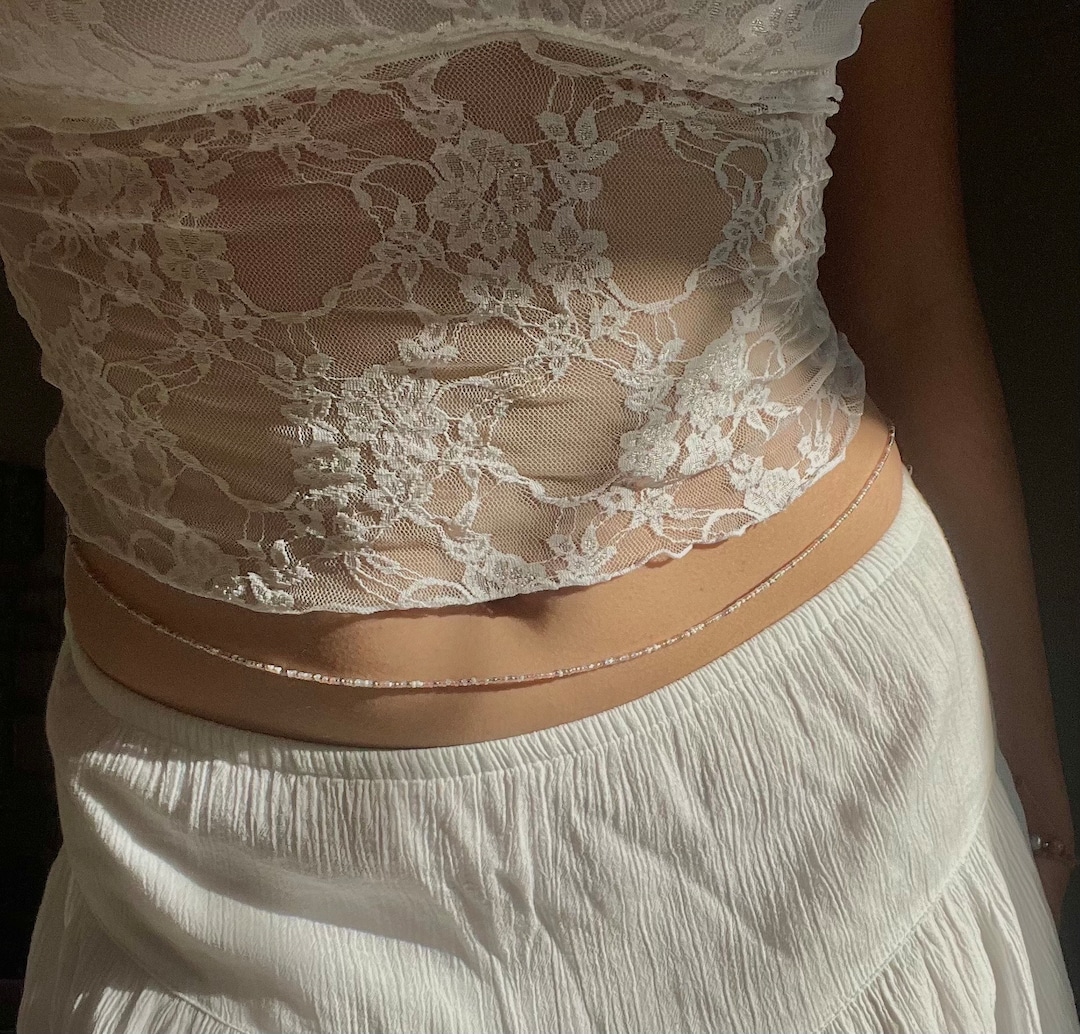 Tiny Seed Bead Waist Chain, Colorful Waist Beads, Waterproof Seed Bead ...