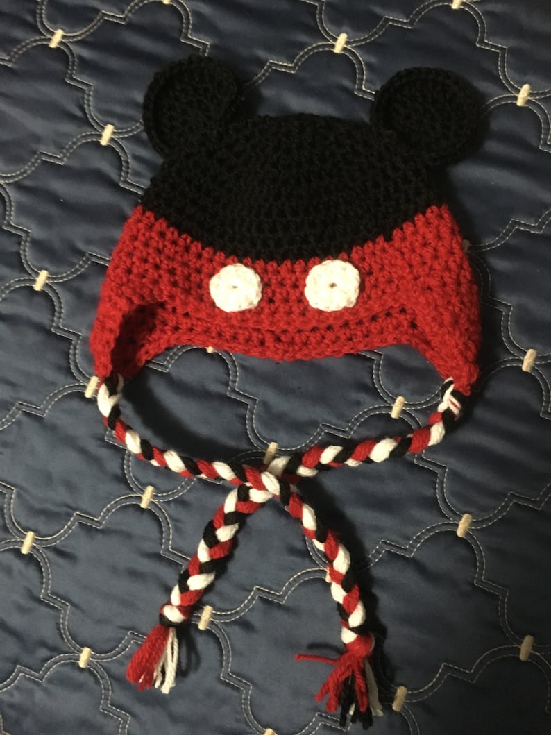 Disney Mickey Mouse Inspired Baby Hat - Etsy