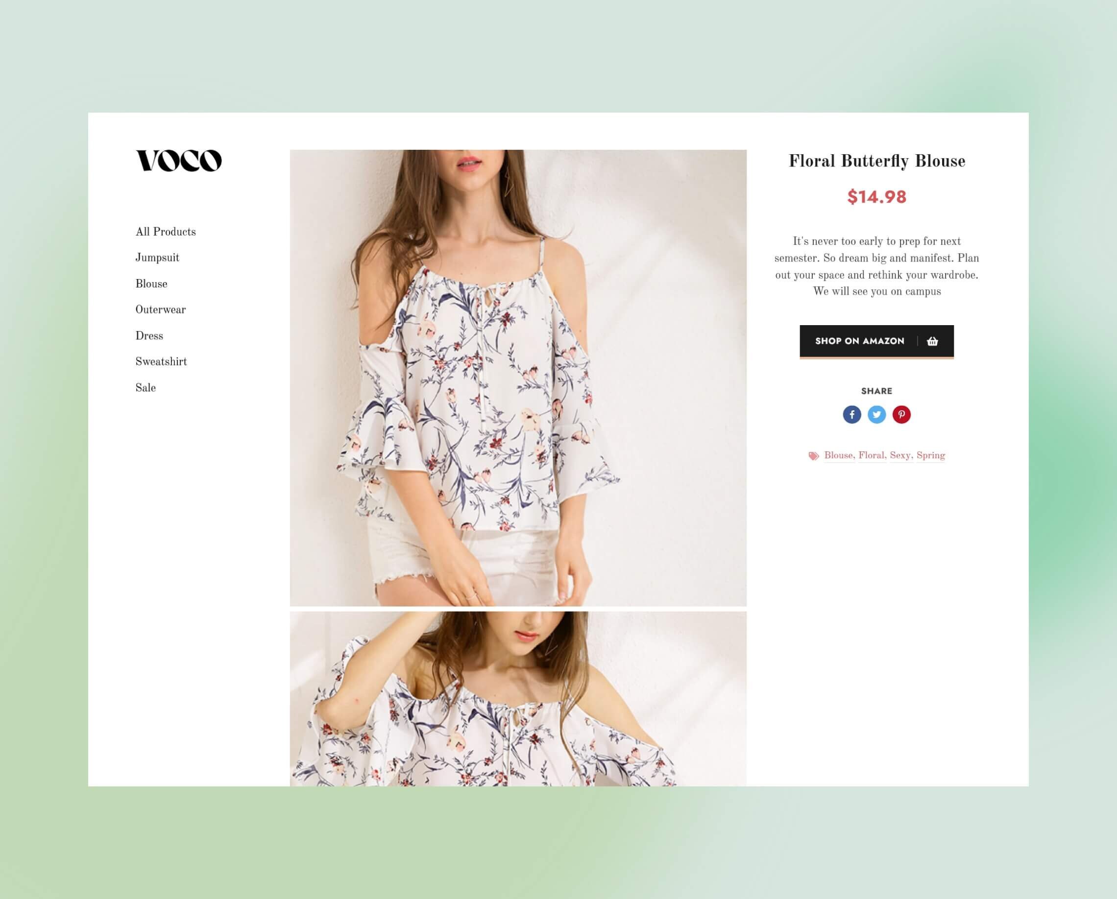 VOCO: Blogger Theme to Showcase Products Sold on Etsy, Responsive ...
