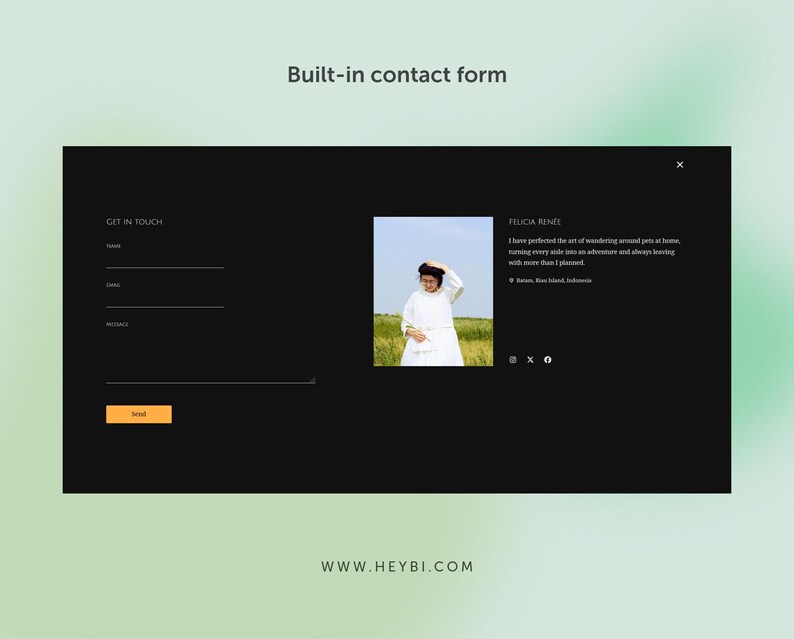 Renee Blogger Theme: Minimalist Portfolio Blogspot Template for ...