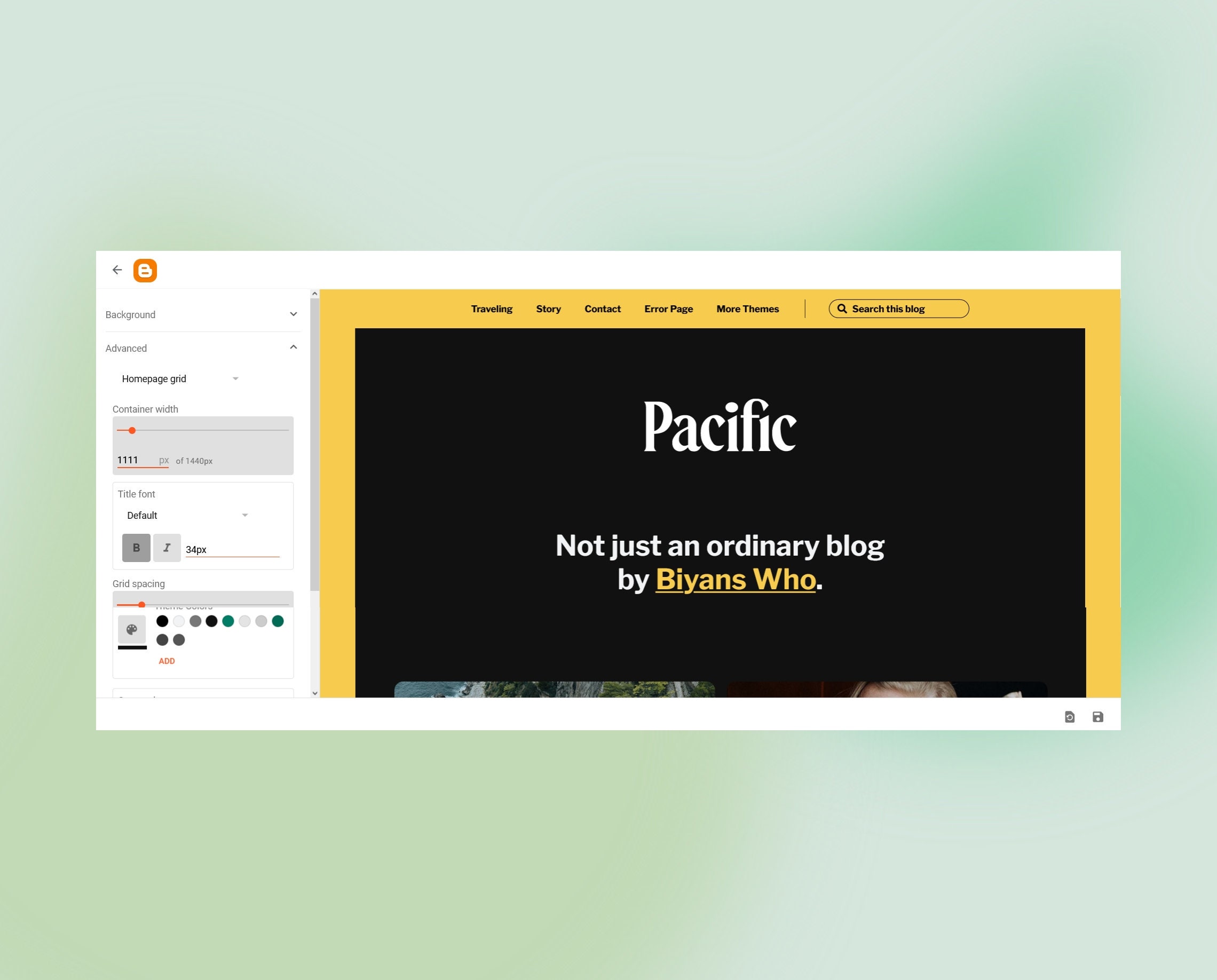 Pacific: Big Bold Theme for Photo-blogger, Responsive Blogger Template ...