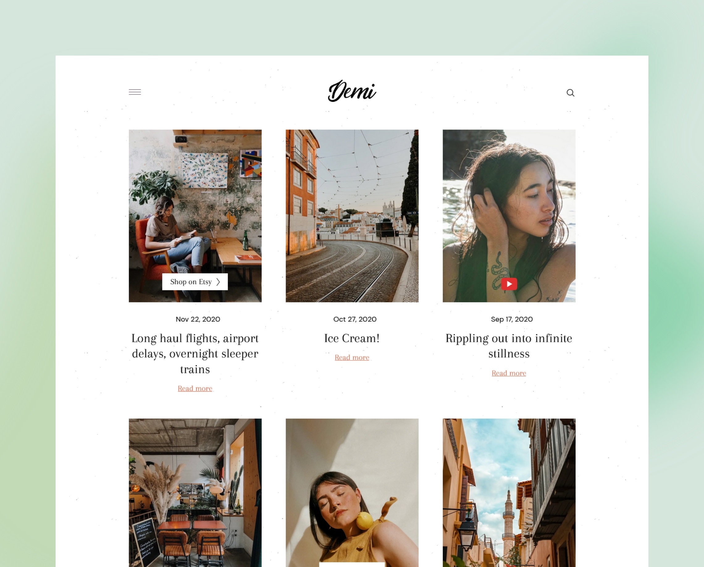 Demi: Grid-layout Blogspot Theme, Responsive Blogger Template, Blogger ...