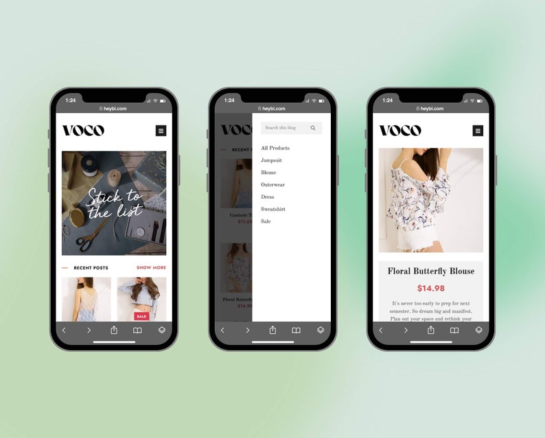 VOCO: Blogger Theme to Showcase Products Sold on Etsy, Responsive ...