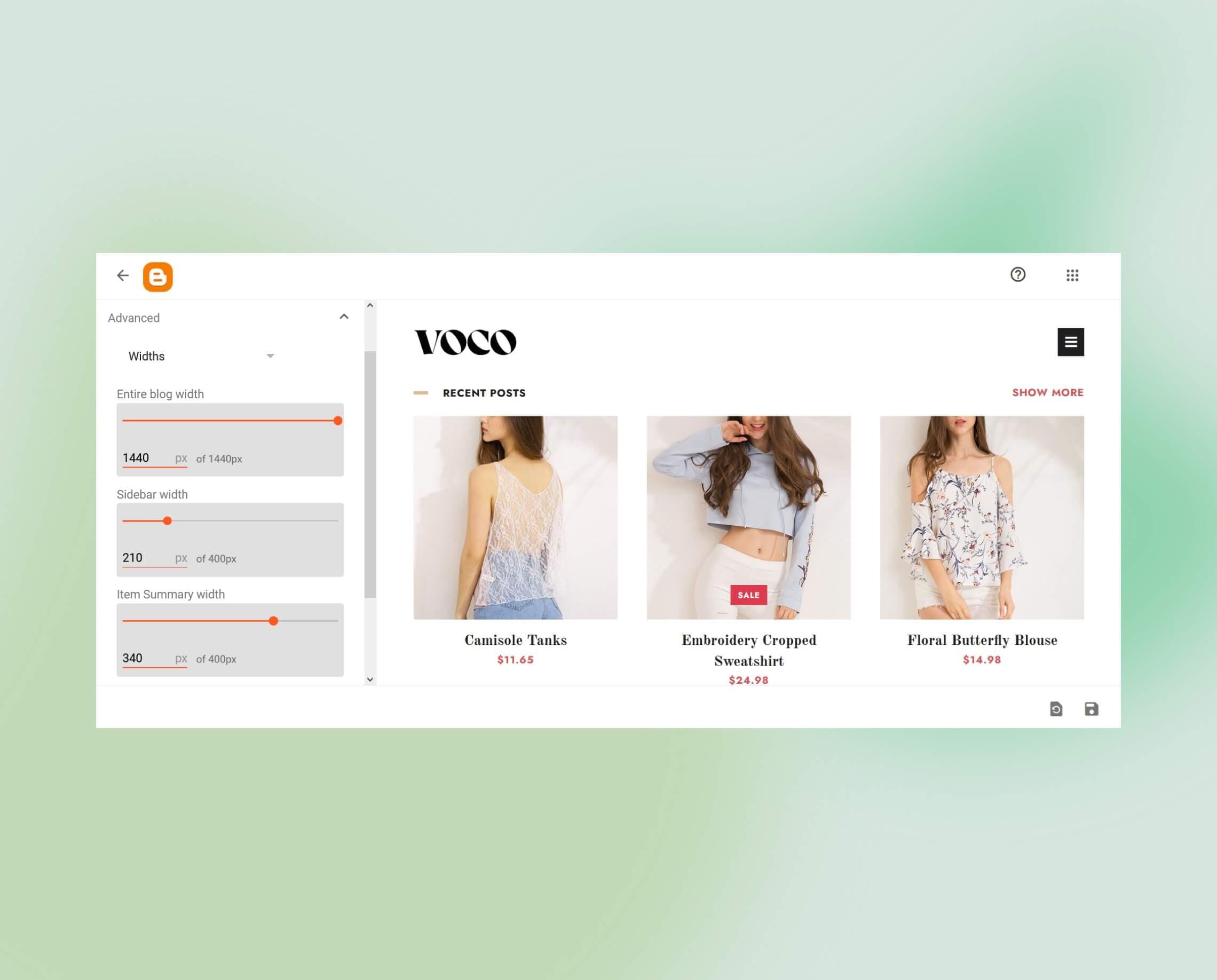VOCO: Blogger Theme to Showcase Products Sold on Etsy, Responsive ...