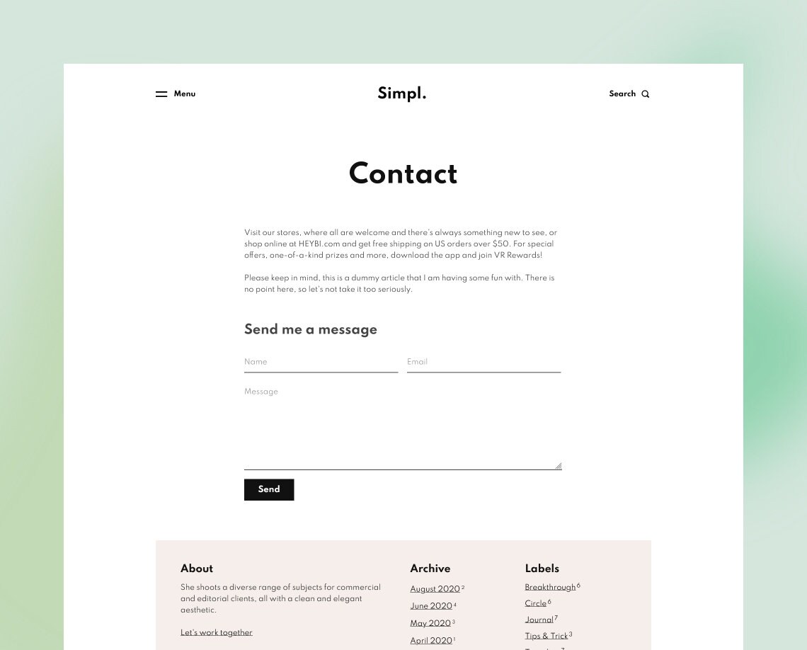 Minimal Grid Blogspot Theme: Clean Blogger Template (digital Download ...