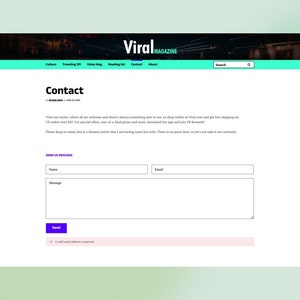 Viral Magazine Blogger Theme: Responsive News Template (digital ...