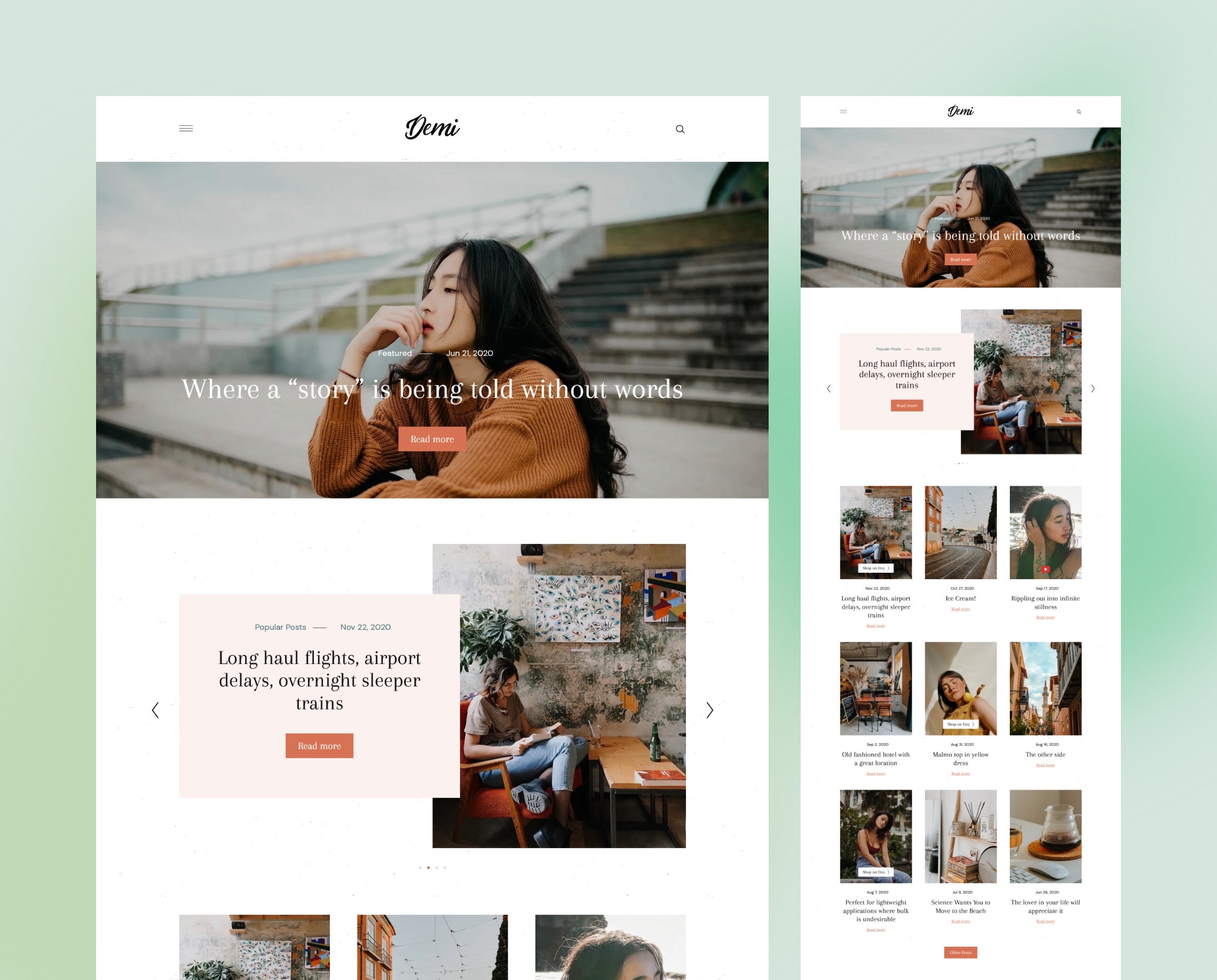 Demi: Grid-layout Blogspot Theme, Responsive Blogger Template, Blogger ...