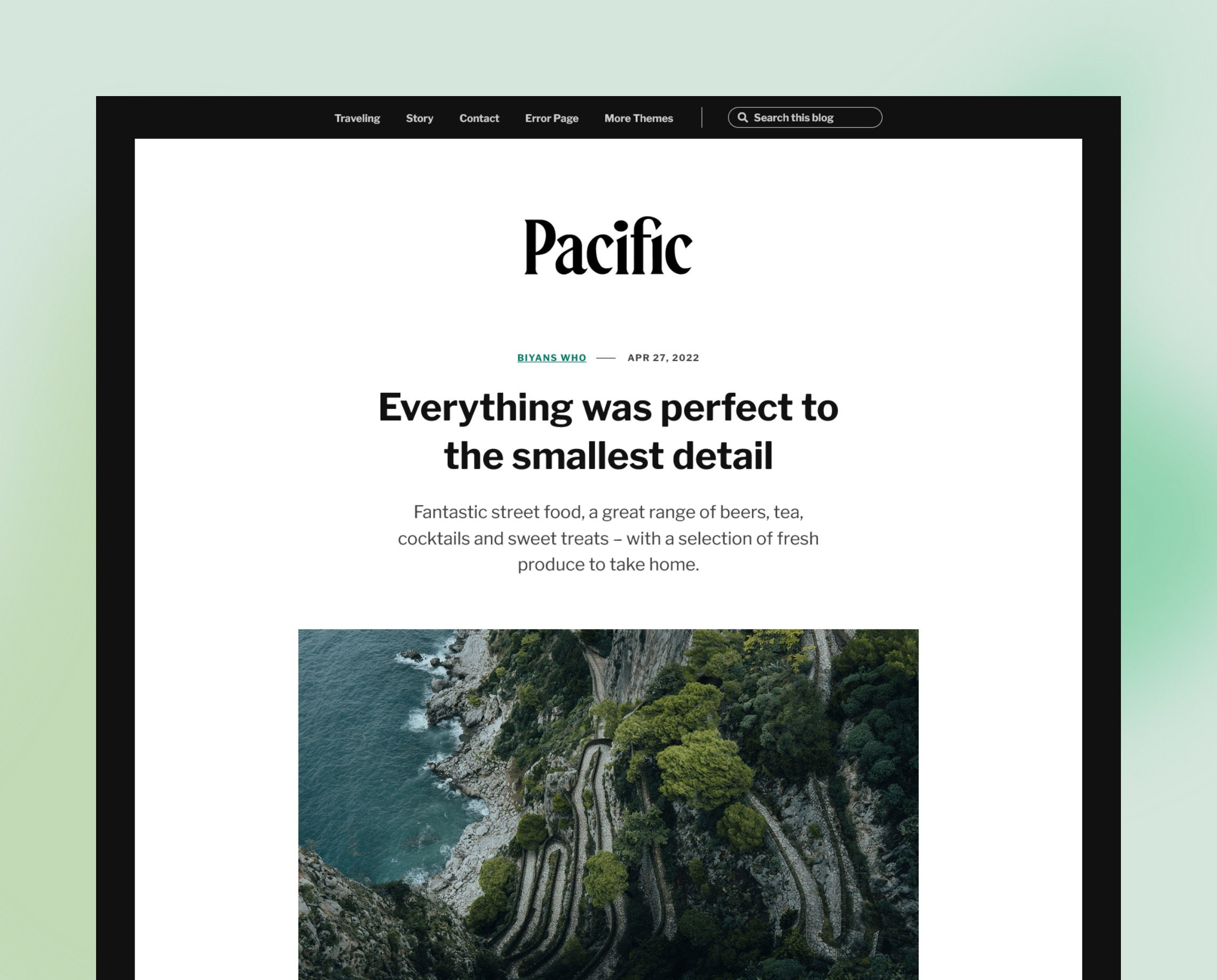 Pacific: Big Bold Theme for Photo-blogger, Responsive Blogger Template ...