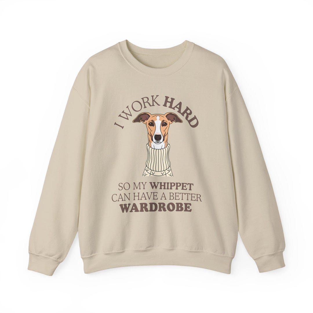 Funny Whippet Mom Sweatshirt, Dog Wardrobe Joke, Sighthound Jumper - Etsy