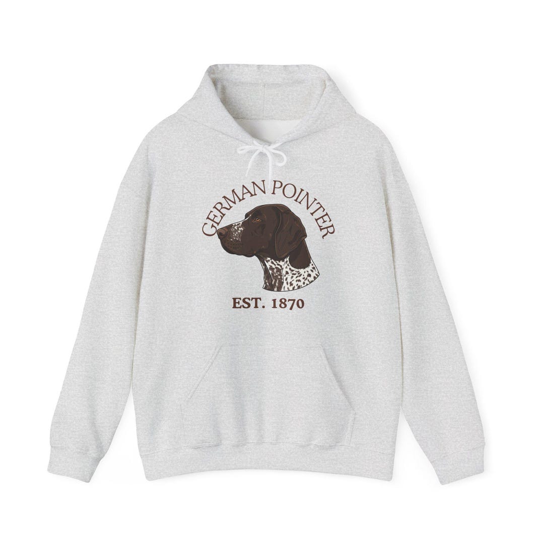 Vintage German Shorthaired Pointer Hoodie, Retro Collegiate GSP Dad ...