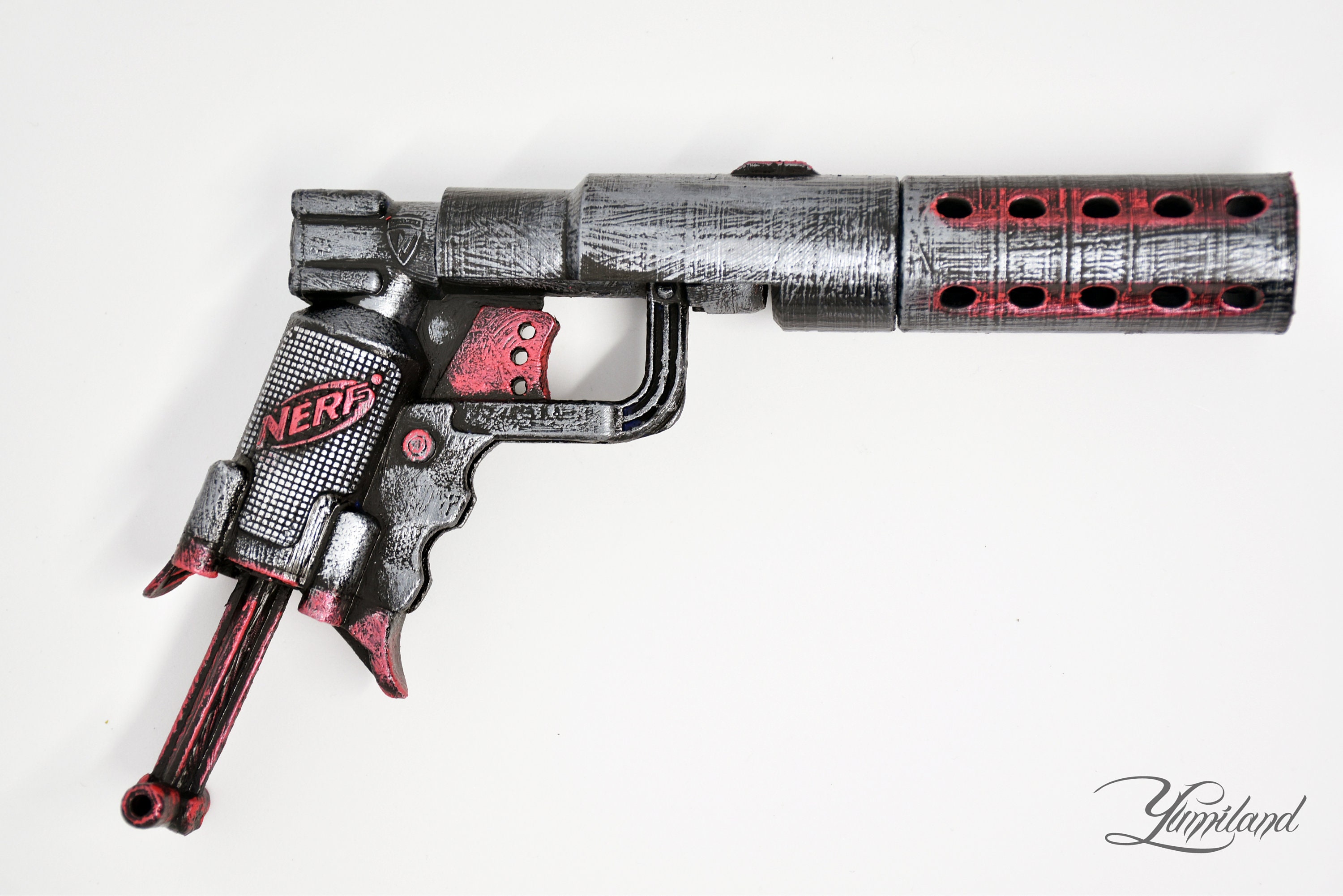 Custom Nerf Jolt with Silencer The Assasin Steampunk gun | Etsy