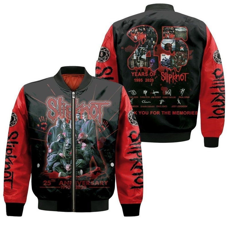 Slipknot 25th Anniversary All Members Signatures Legend for Fan 3D ...