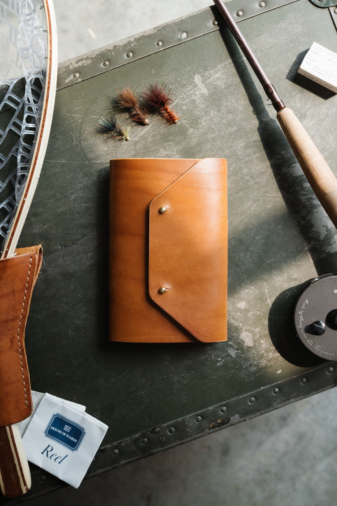 Leather Fly Wallet for Fly Fishing | Large Size - Etsy