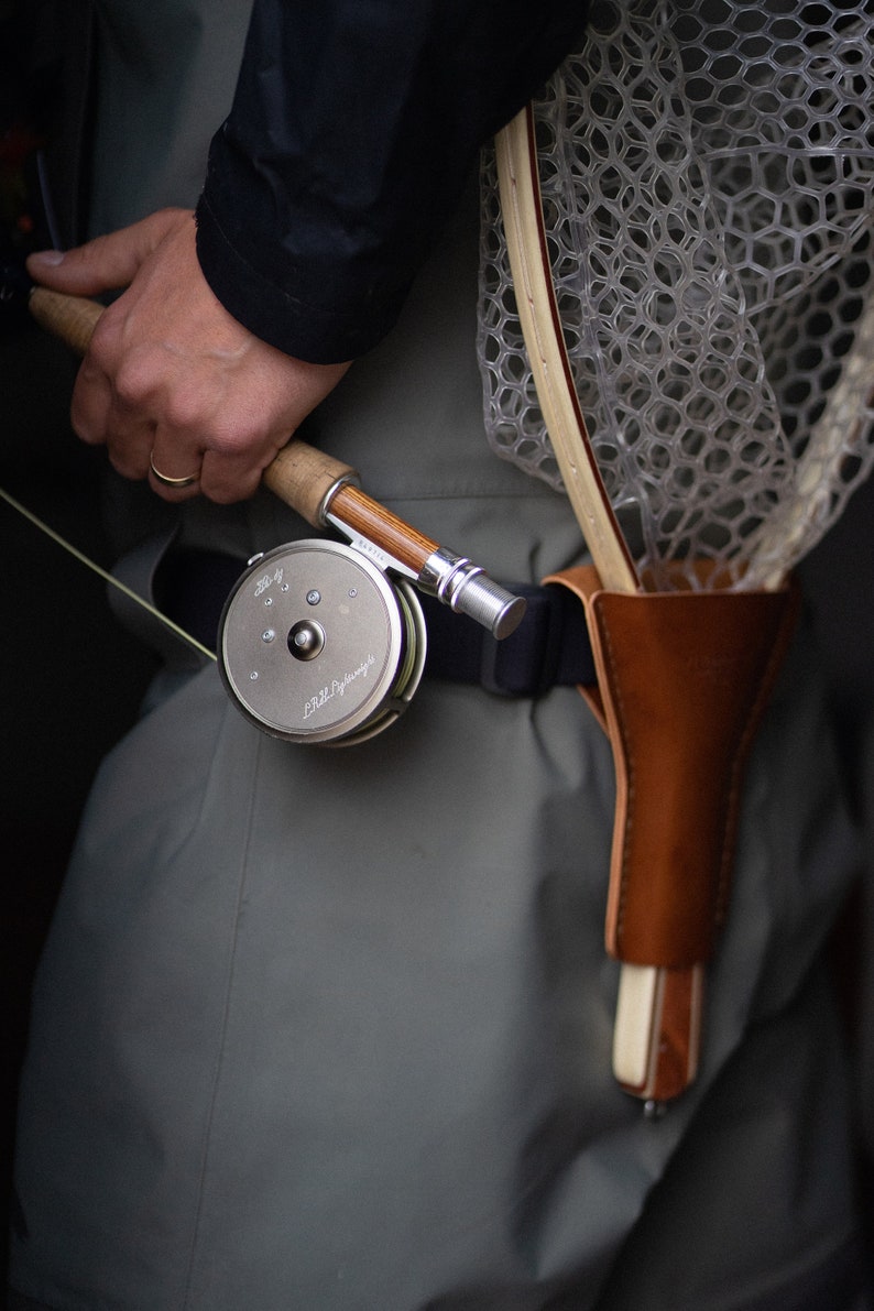 Legacy Leather Net Holster for Fly-fishing - Etsy