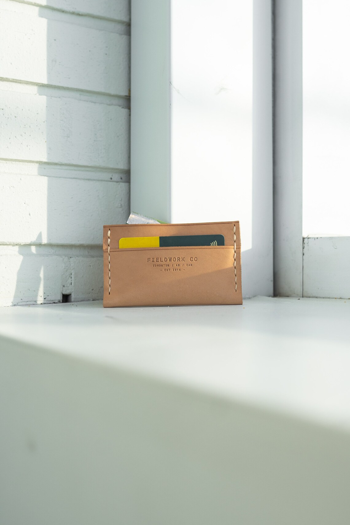 Slim Leather Wallet // The Wolf Wallet | Etsy