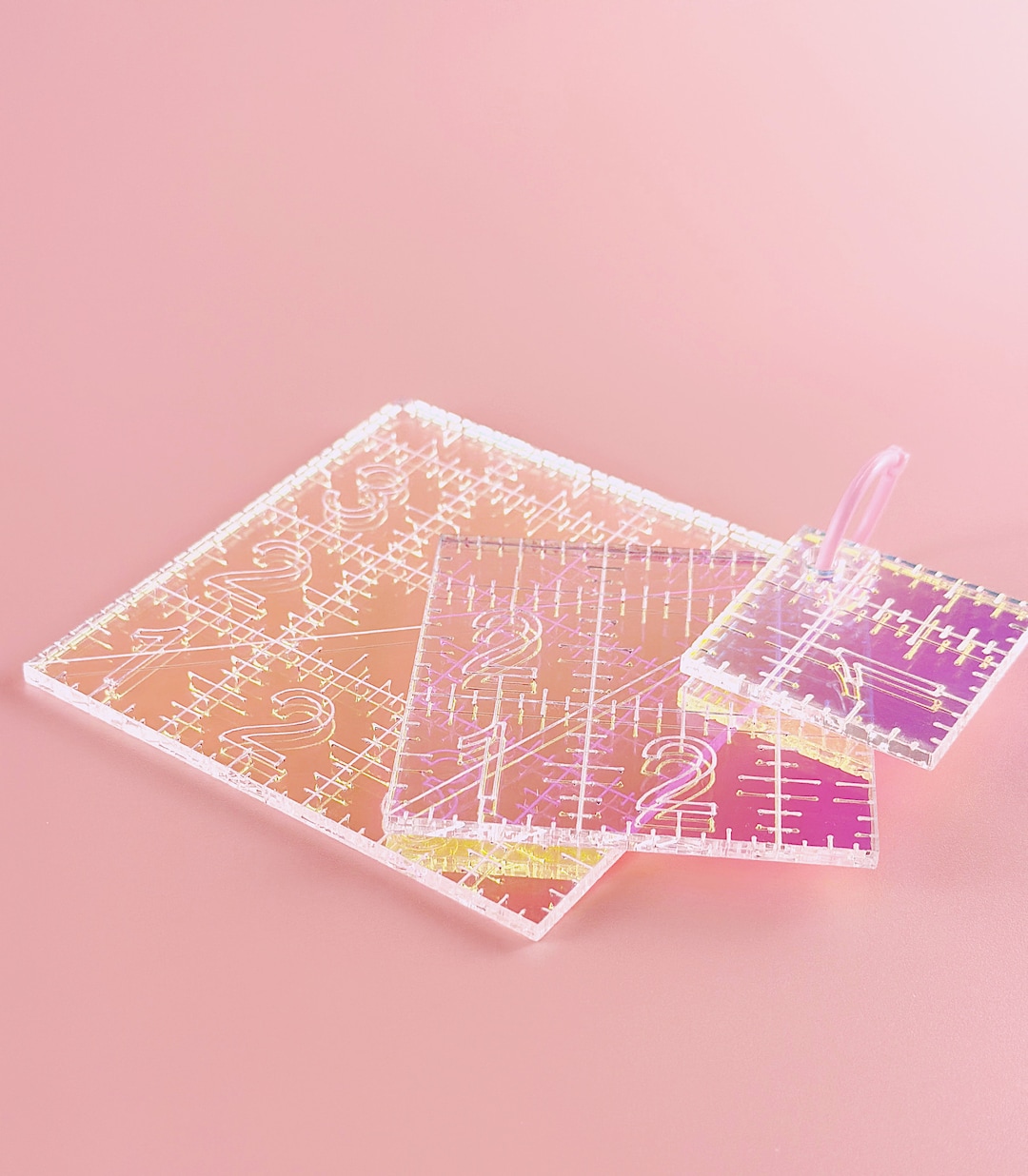 Mini Squares Set Iridescent Quilting Rulers - Etsy