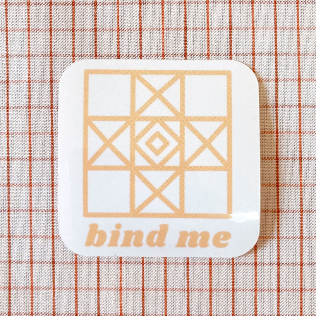 Bind Me Vinyl Sewing Quilting Sticker - Etsy