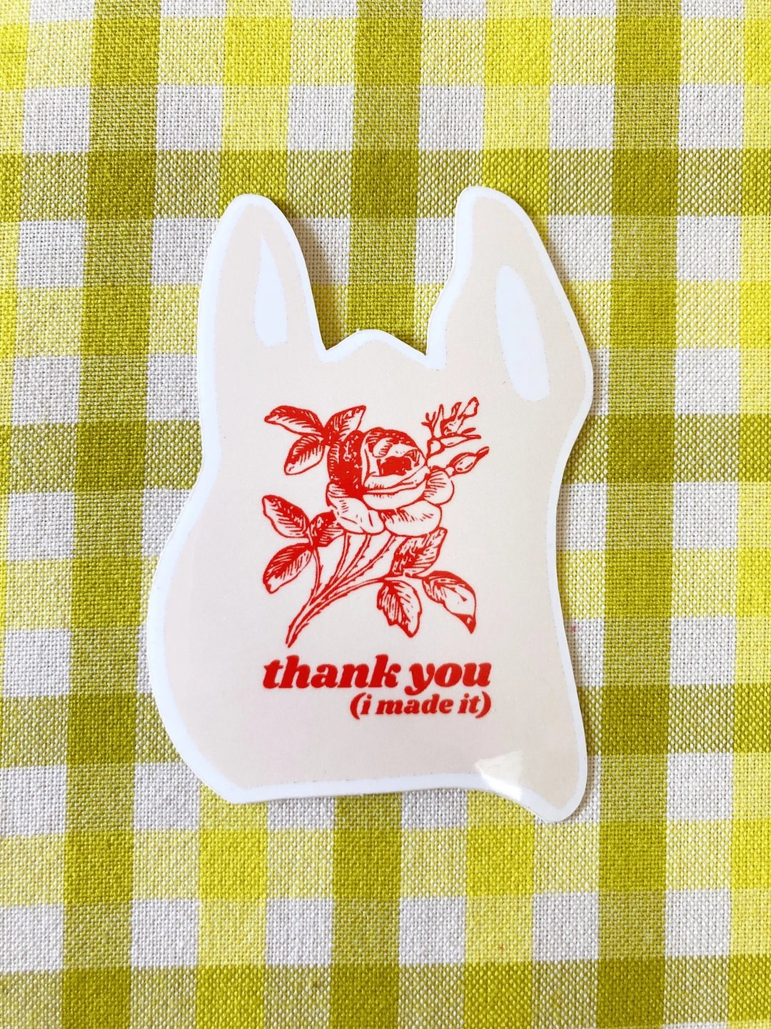 Thank You, I Made It! Sticker - Etsy