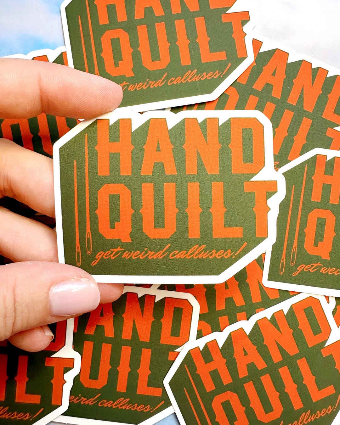 Hand Quilt: Get Weird Calluses! Sewing Sticker - Etsy