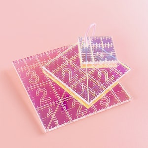 Mini Squares Set Iridescent Quilting Rulers - Etsy
