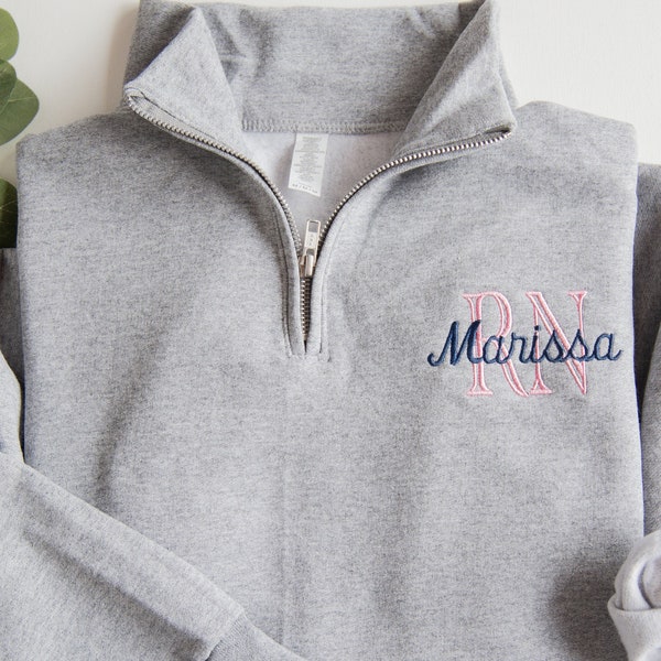 Nurse Custom Embroidered Sweatshirt - Etsy