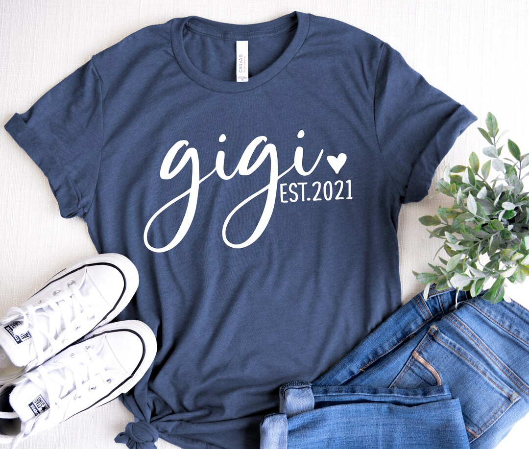 Gigi Shirt Grandma Gift Pregnancy Announcement Grandparents - Etsy