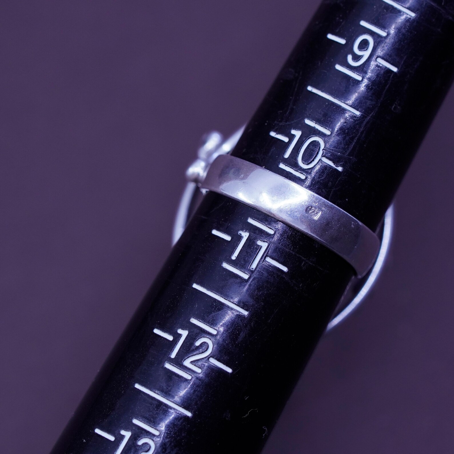 Size 10.5 Vintage Sterling 925 Silver Handmade Ring With Oval - Etsy