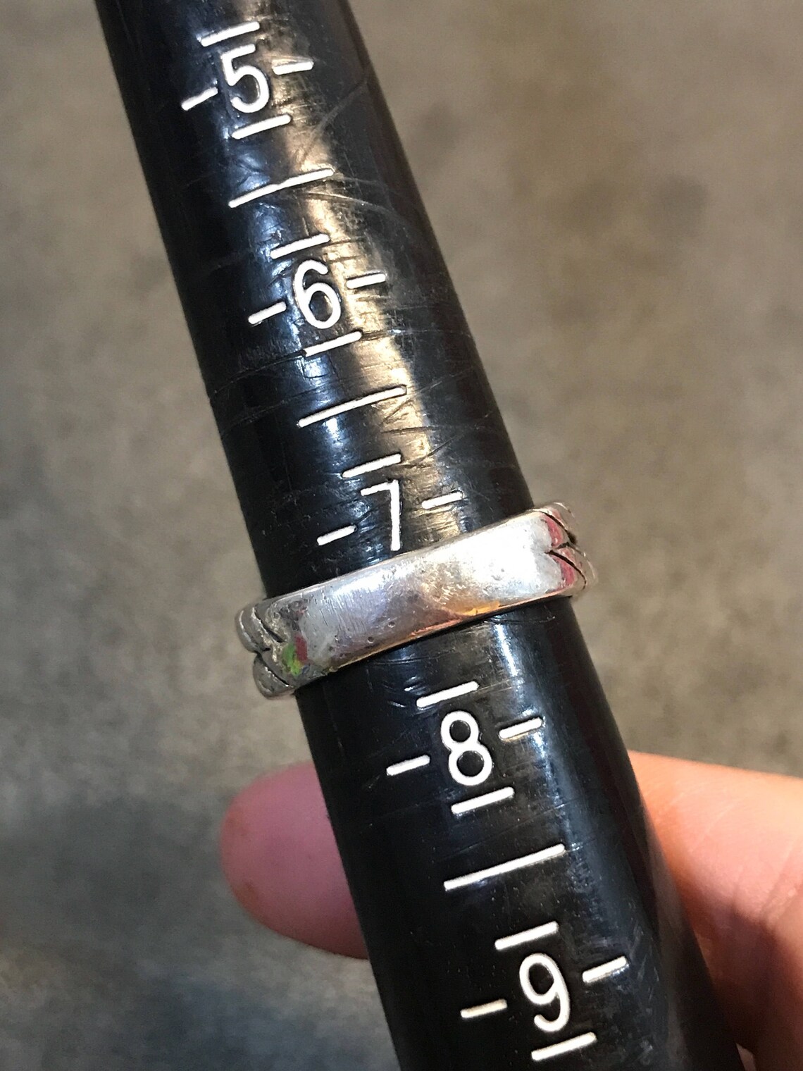 Size 7.25 vintage 310193 Sterling silver handmade ring | Etsy