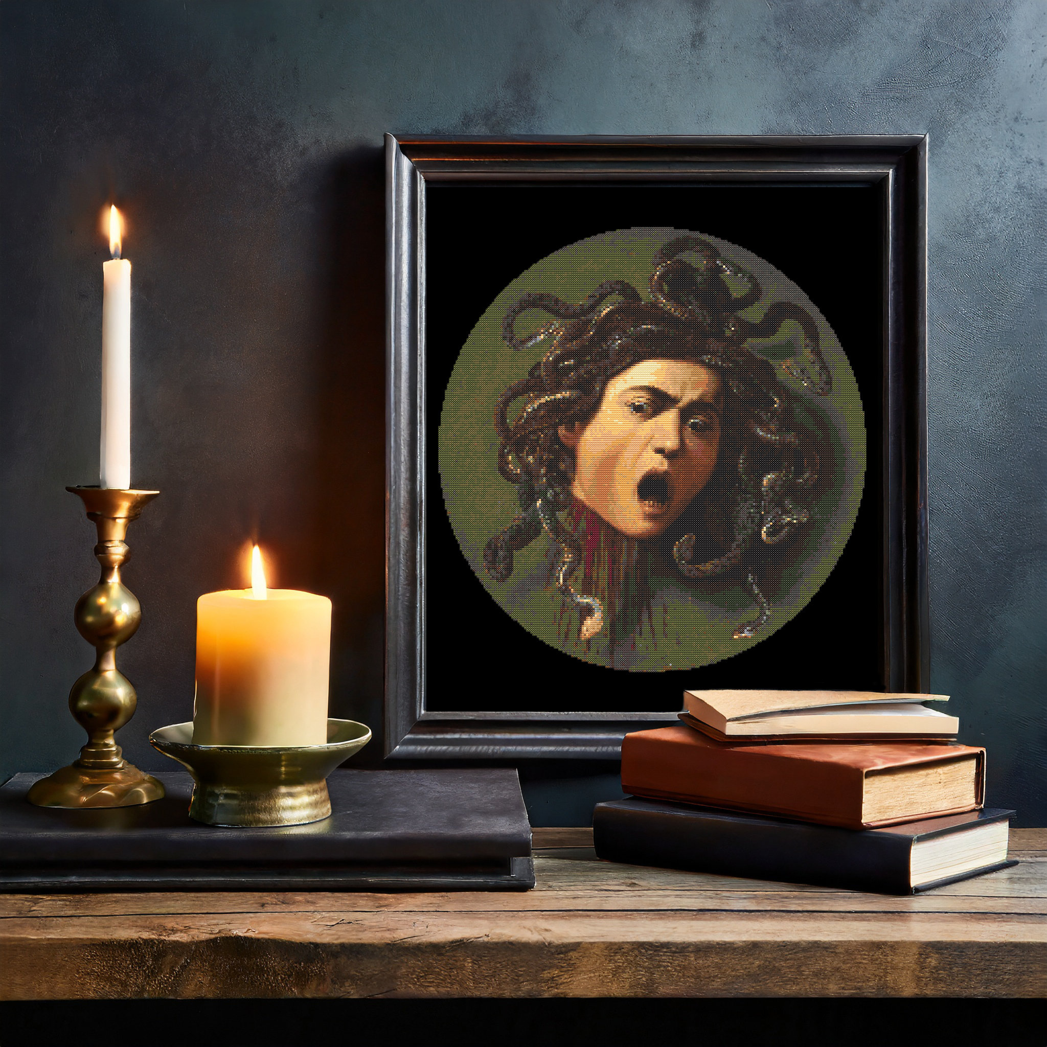 Caravaggio Medusa Cross Stitch Pattern - Etsy