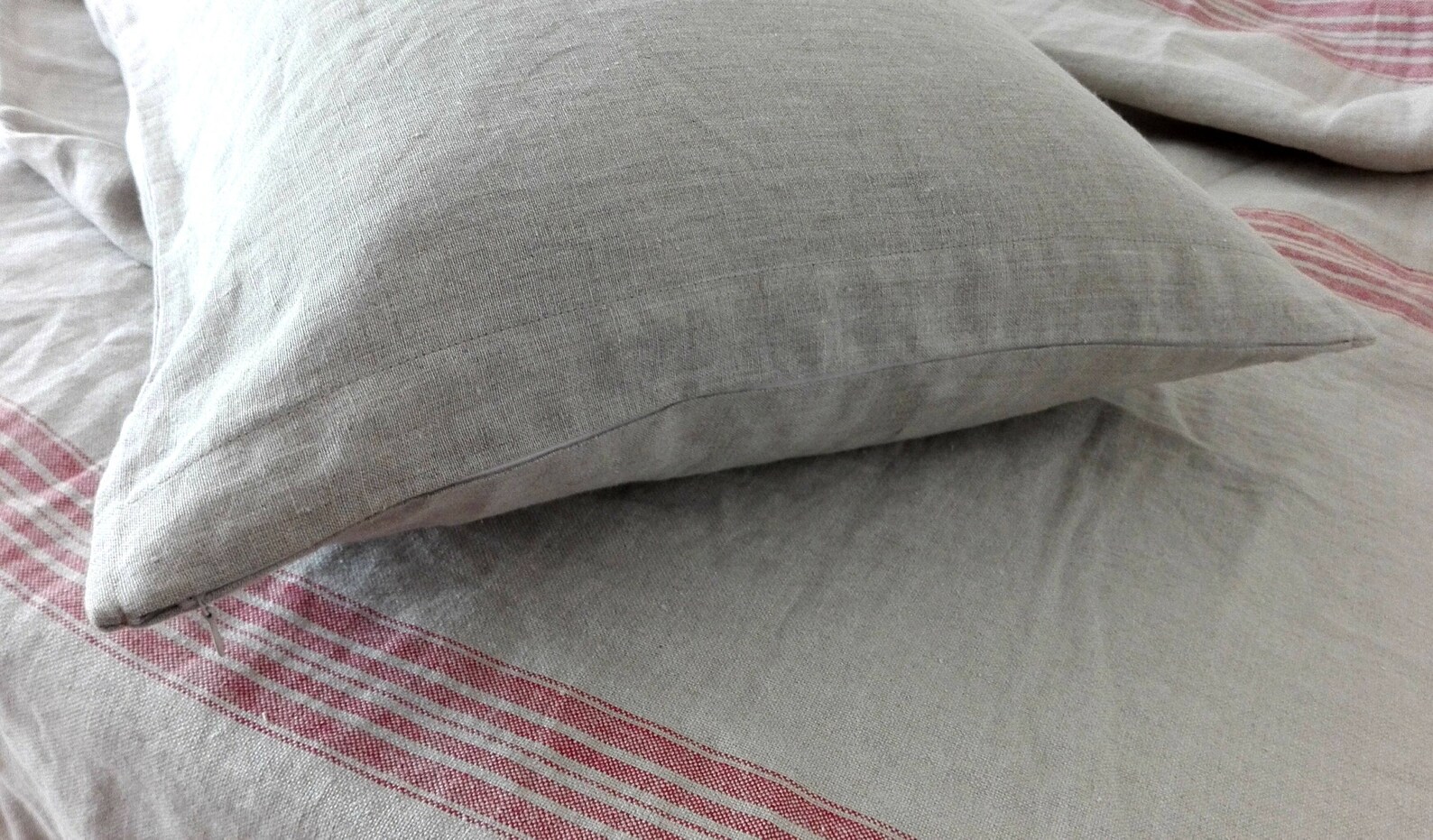 Linen Pillowcase.zip Closed Pillowcase.lumbar - Etsy