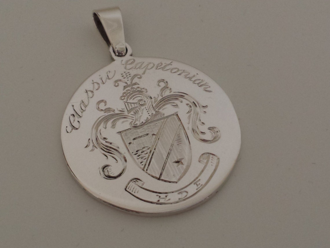 The Traditional Hand Made Family Crest Pendant Available in Platinum ...
