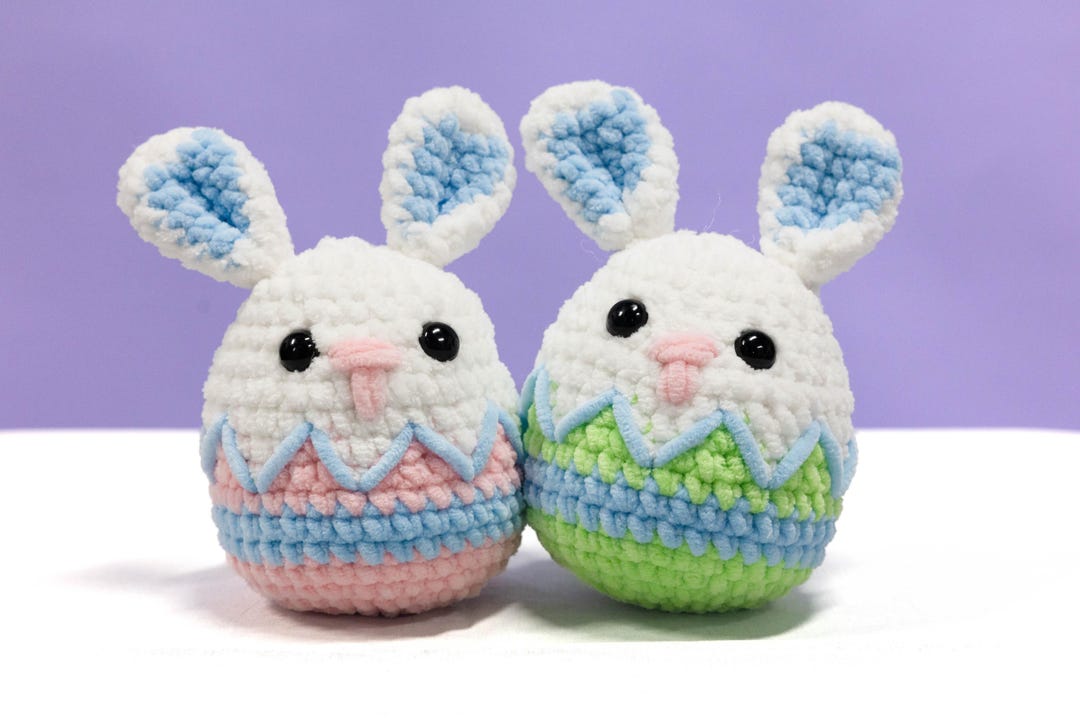 Handmade Crochet Bunny Hatching From Easter Egg – Actual Item - Etsy